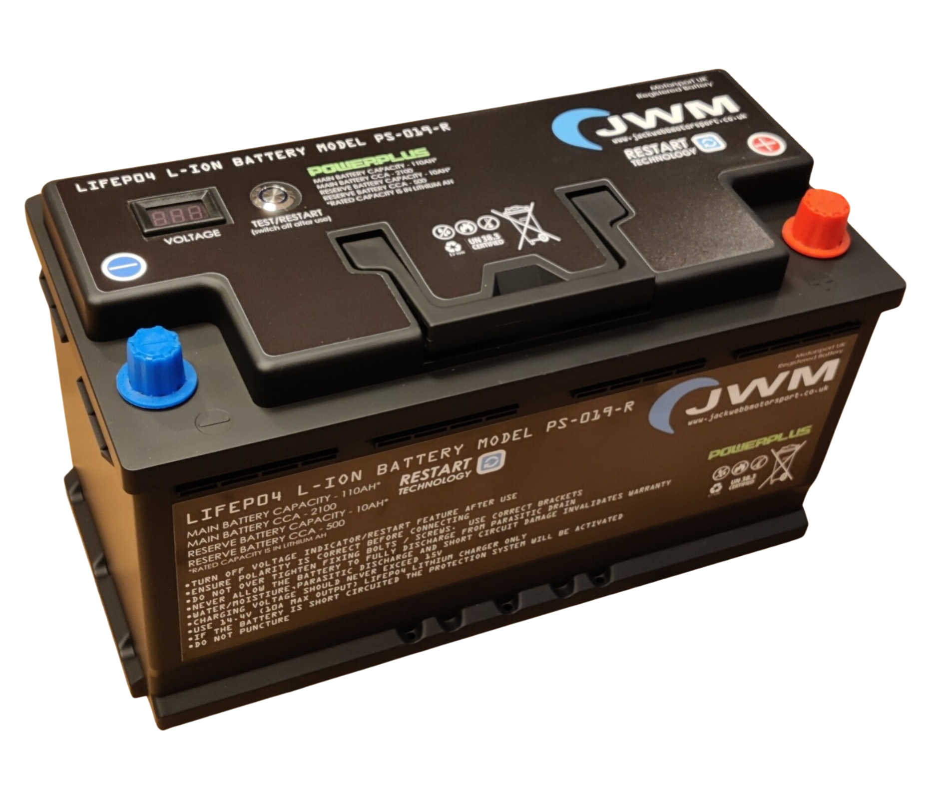 PS-019 - Type 019 Replacement LiFePO4 Battery | Mardi Gras Motorsport